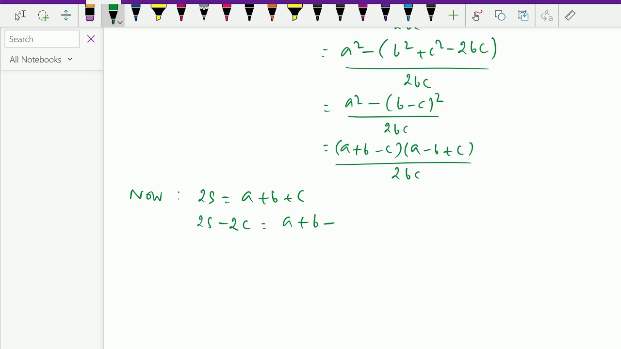 Trigonometry : - ( Half angle formula for Sin by using sides of a ...