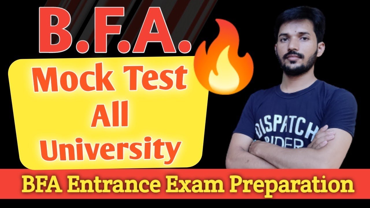 BFA Entrance exam Mock Test For All University - YouTube