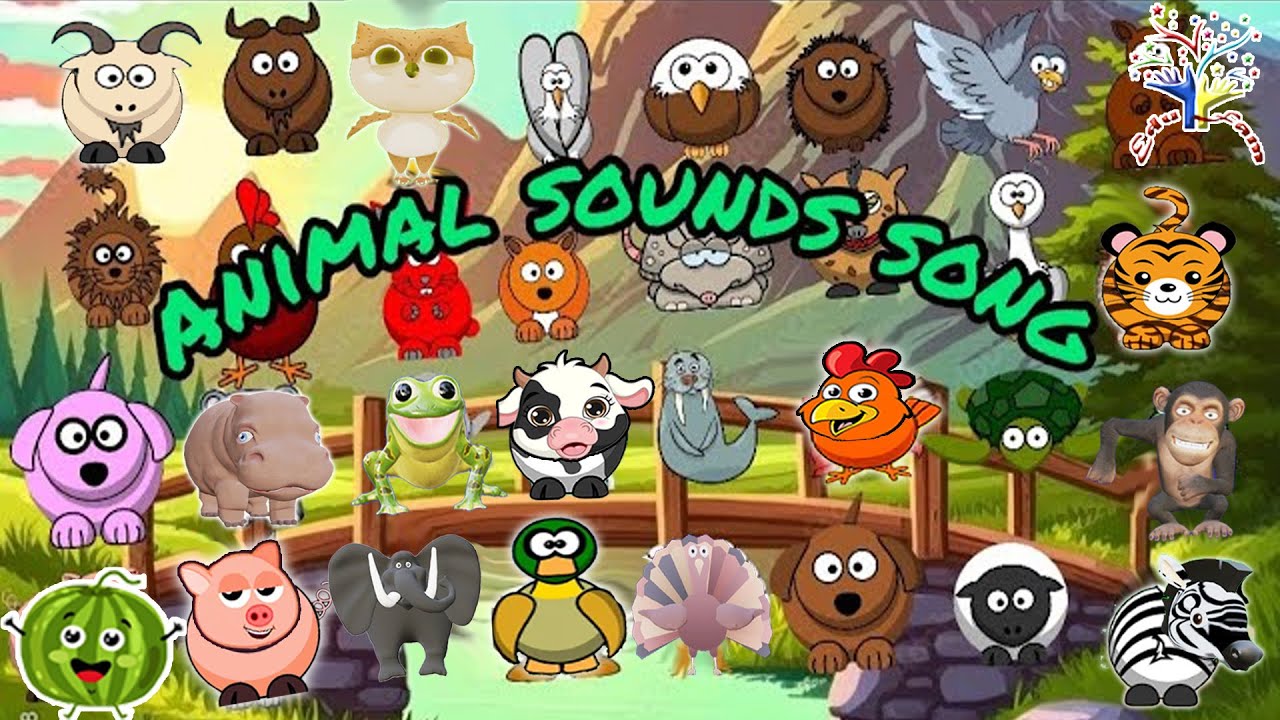 The Animal Sounds Song Z3ALM2 || Come See The Animal At The Zoo! Edufam ...