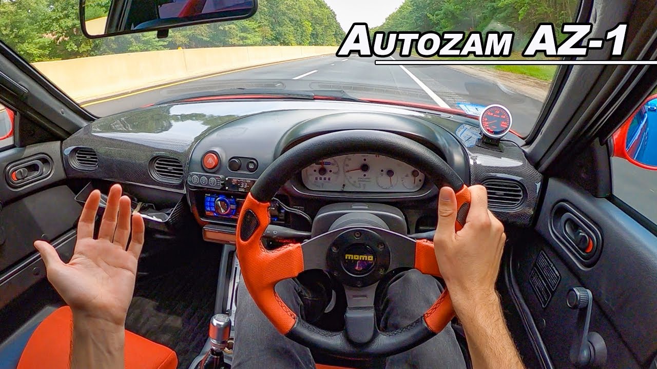 1992 Autozam AZ-1 - 9K RPM Gull Wing Kei Car POV Drive (Binaural Audio ...