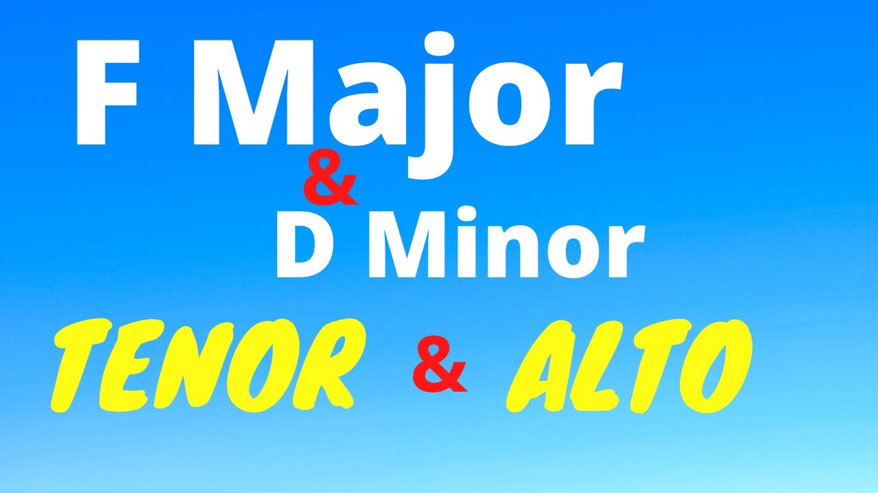 Singing Warm Up - F Major D Minor - Tenor and Alto - YouTube