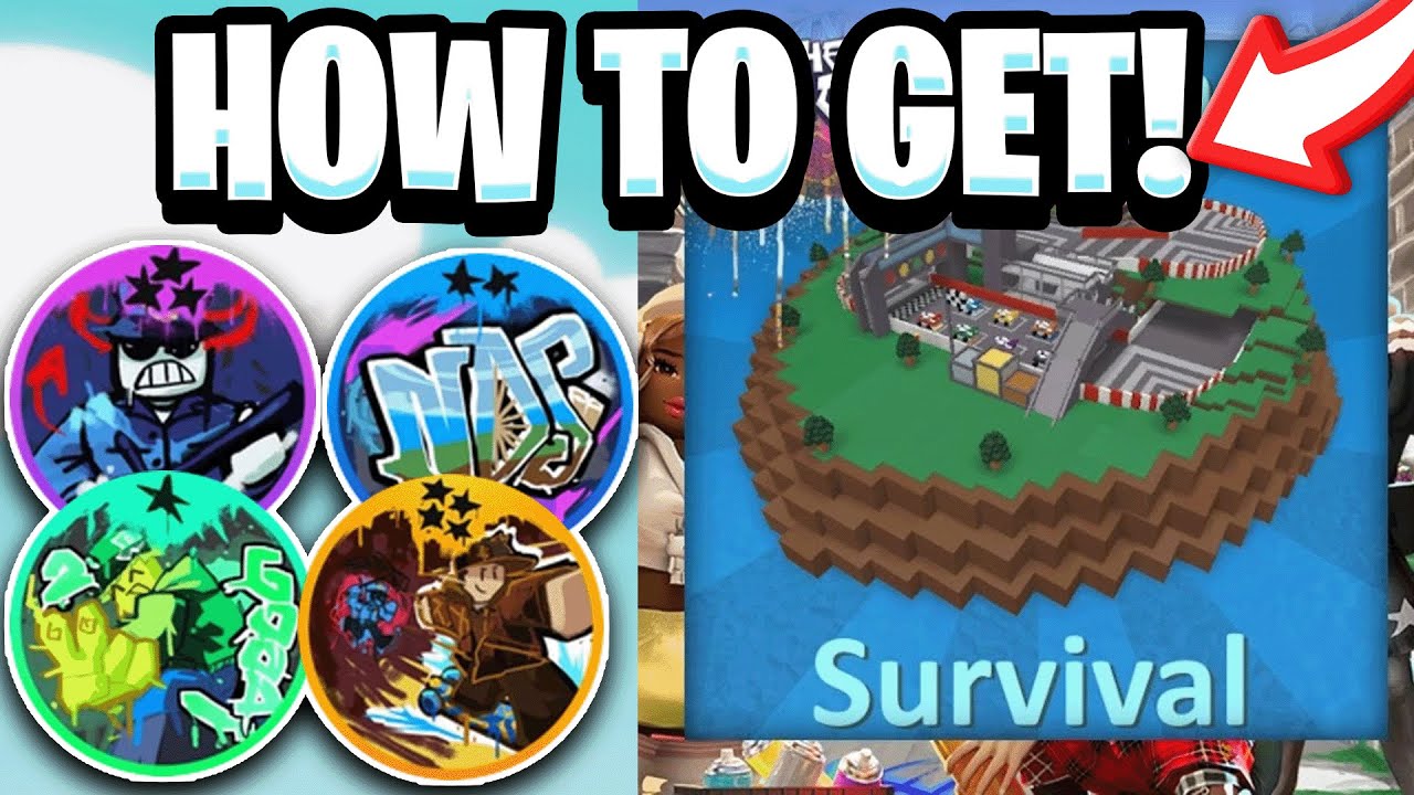 How to get ALL 4 BADGES in Natural Disaster Survival Roblox TAKEOVER ...