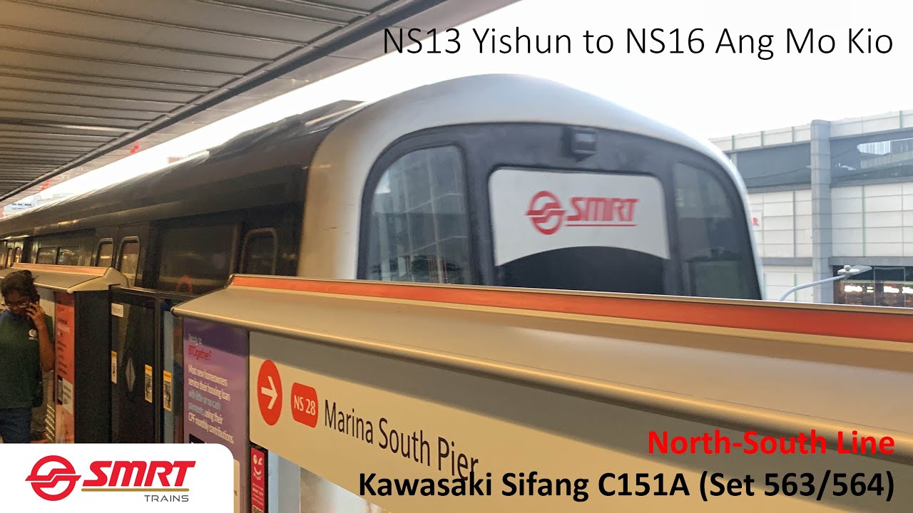 SMRT KSF C151A (563/564) Ride from NS13 Yishun to NS16 Ang Mo Kio - YouTube
