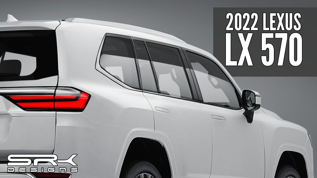 2022 Lexus LX 570 SUV Rear View - Photoshop Car Rendering | SRK Designs ...