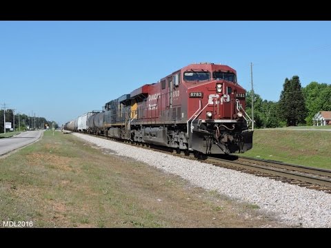 HD: CP 8783 leads CSX Q614-22 in Fairburn, GA - YouTube