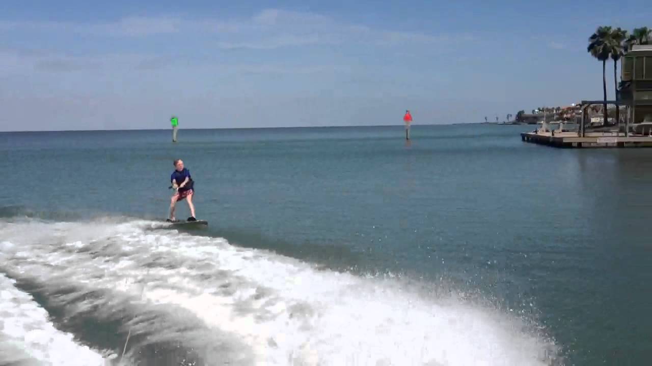Ethan wake boarding at SPI - YouTube