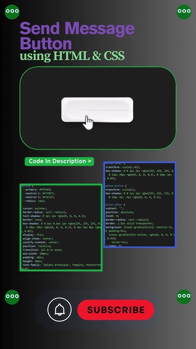 ️ Send Button With Hover And Click Animation Html And Css Only Htmlcss