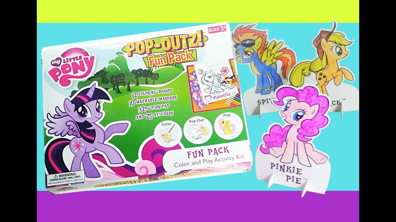 My little pony Activity book MLP Pop-Outz Fun pack coloring for kids ...