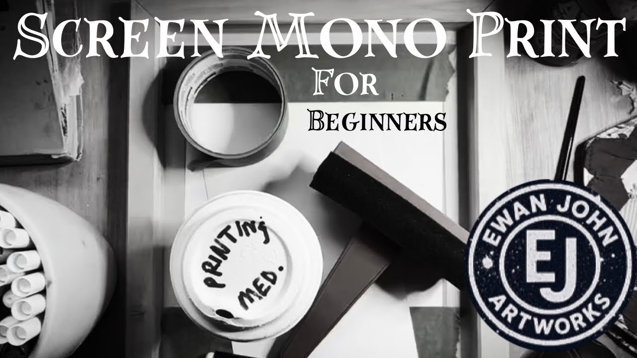 Screen Monoprint for Beginners: Draw Directly on the Screen & Pull a ...