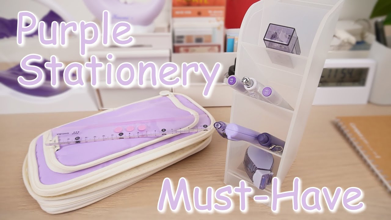 My Cozy Collection: 11 Must Have Purple Stationery Items - YouTube