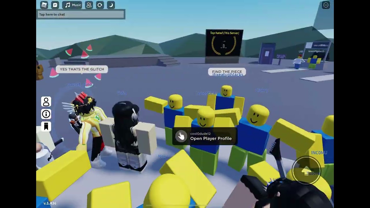 Roblox Noob Glitch, everyone is stuck in noob avatars - YouTube