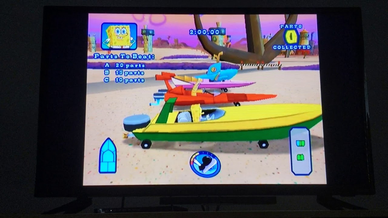 SpongeBob's Boating Bash:First lesson and Patrick. - YouTube