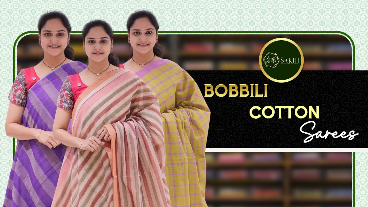Bobbili Cotton Sarees Collection | Free Shipping | Video Call Facility ...