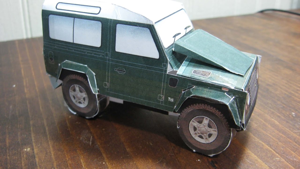 Land Rover Defender Papercraft - YouTube