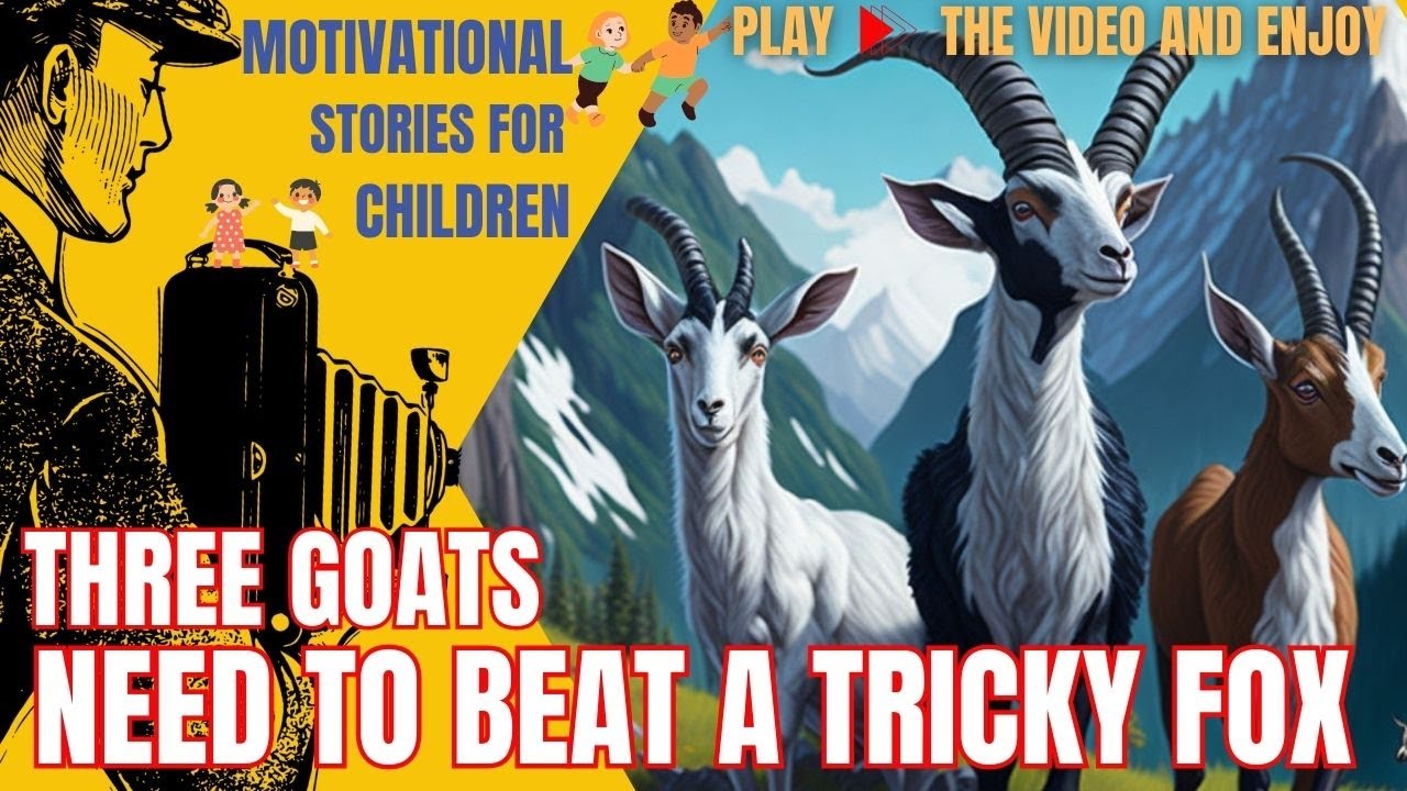Three goats need to beat a tricky fox | goats | goat | bedtime stories ...