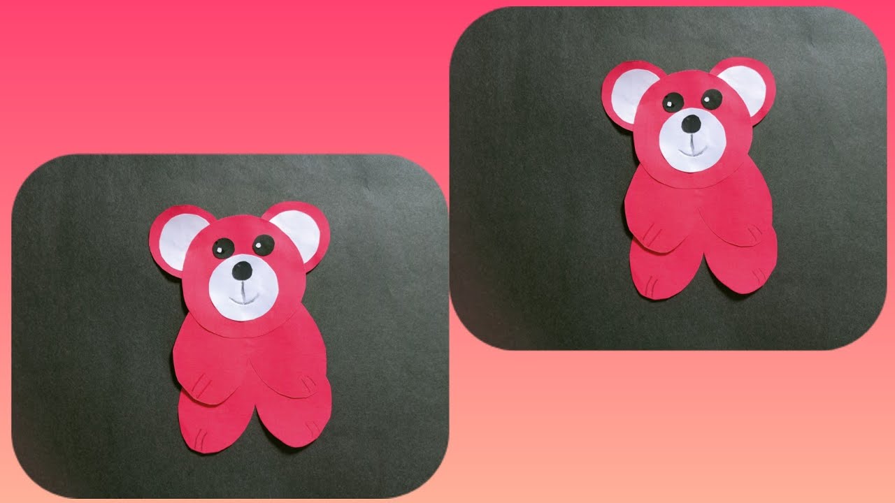 How to make Teddy Bear with paper Craft/Easy and Beautiful Teddy Bear ...