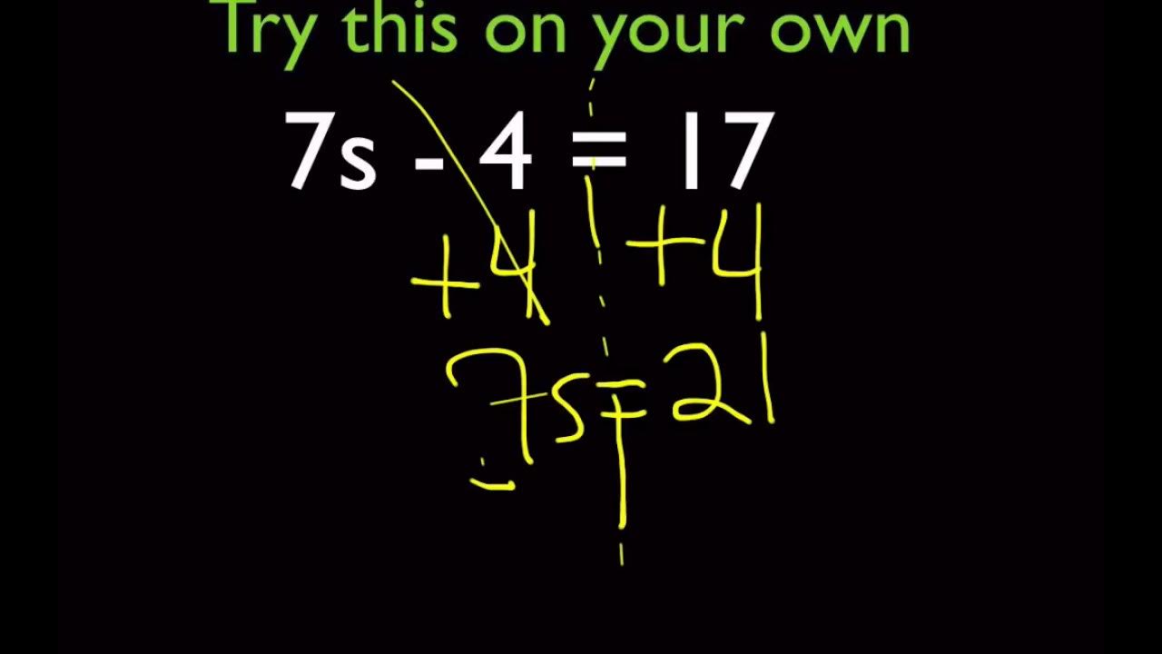 Solving One and Two Step Equations with One Variable - YouTube