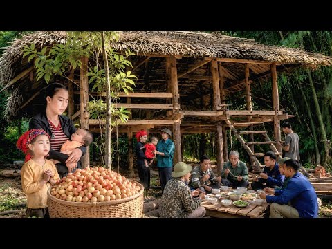 LySoan foraged for wildfruit to feed the workers and joined forces with veterans tocomplete thehouse