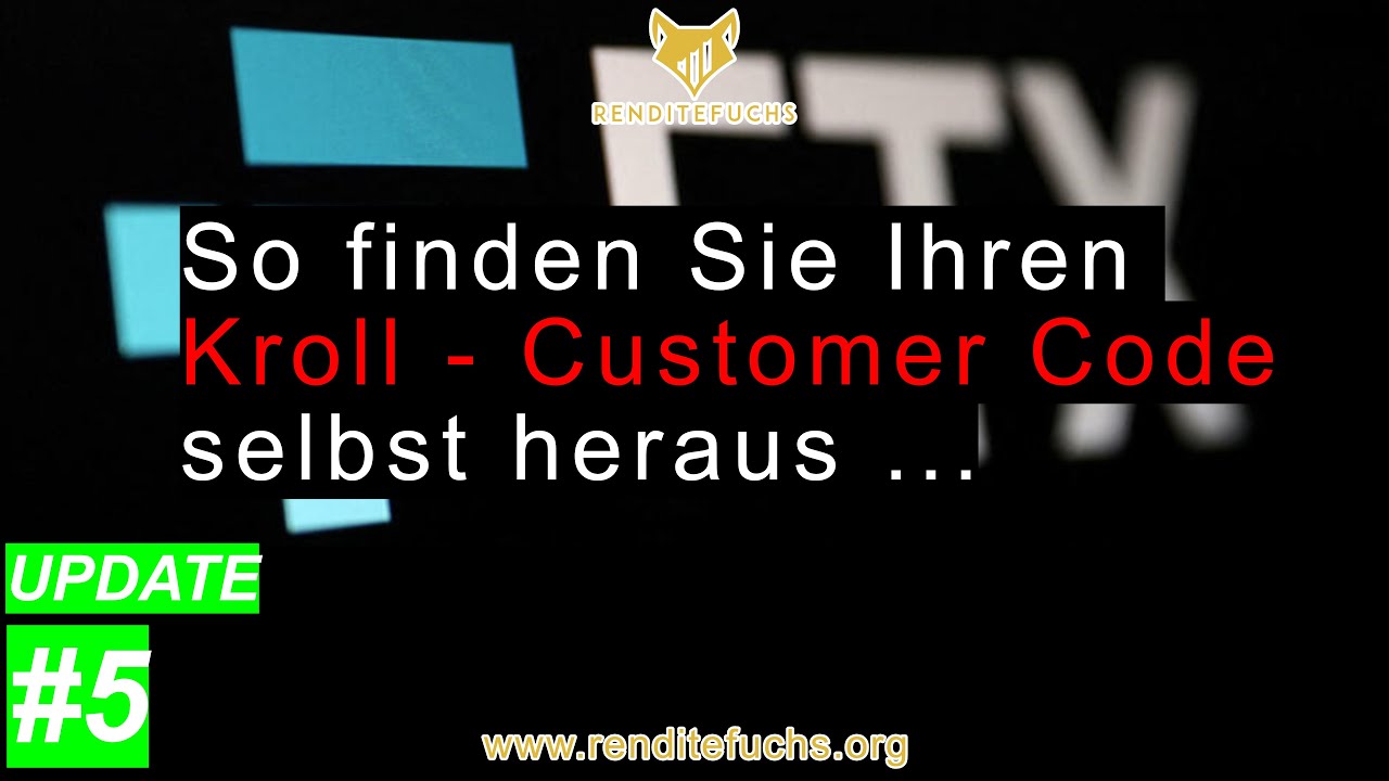 FTX News | Persönlichen Kroll Customer Code herausfinden | FTX Update | FTX Geld zurück - YouTube