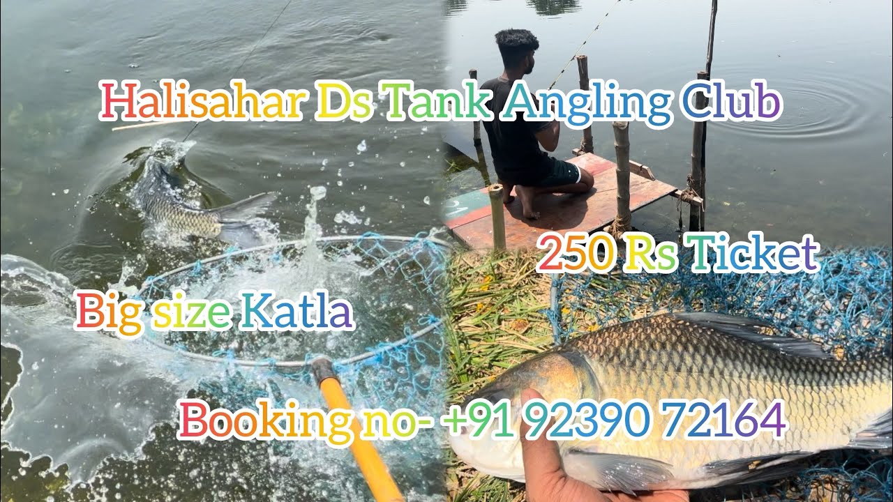 Big fishing zone||Halisahar Ds Tank Angling club pukur|| 250 Rs Ticket ...