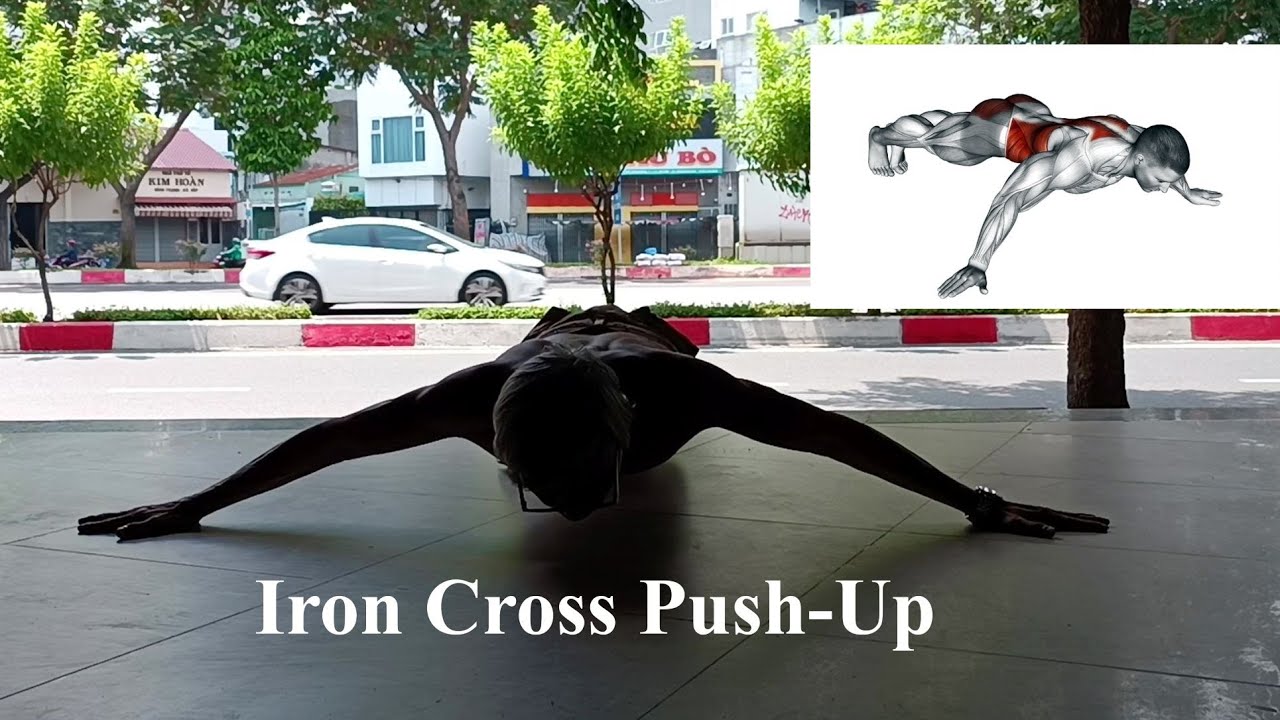 Iron Cross Push-Up - YouTube