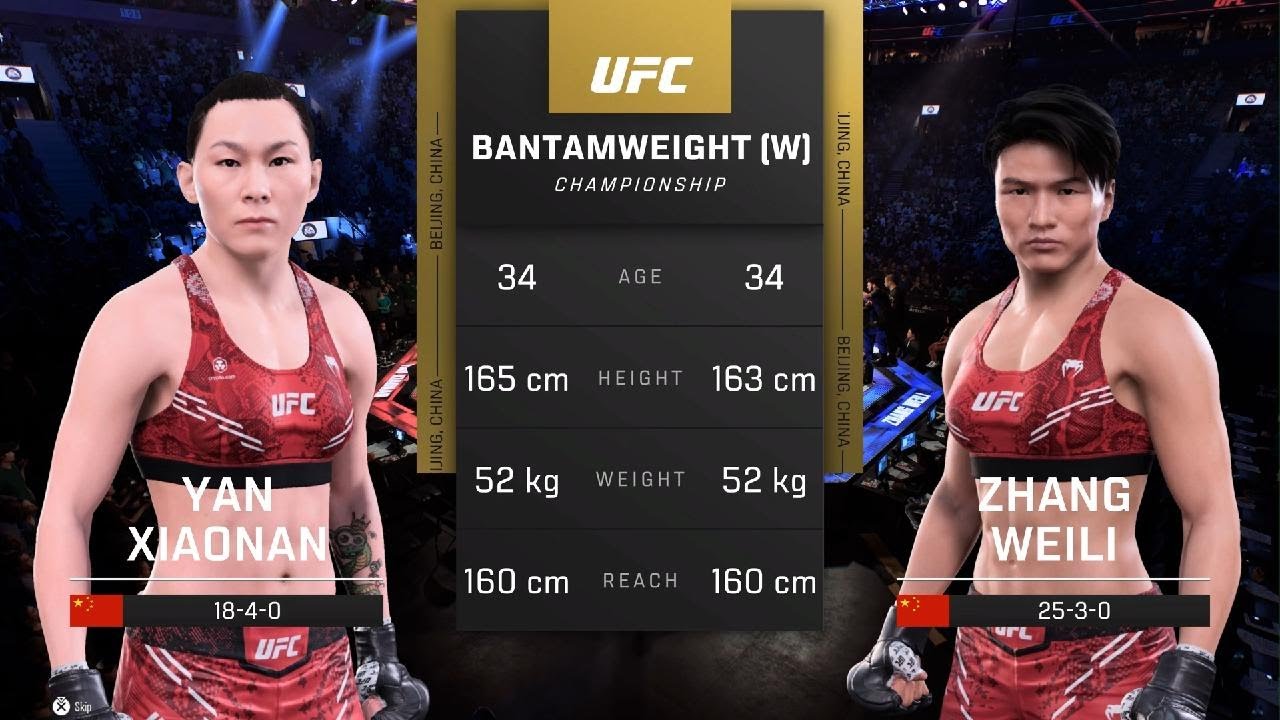 UFC 5: Yan Xiaonan vs Zhang Weili – Battle for Chinese MMA Supremacy ...