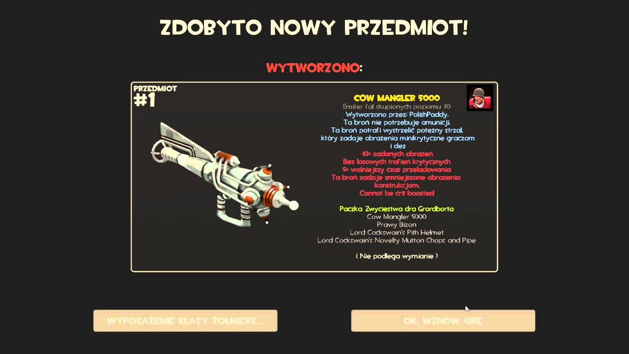 TF2:How to Craft: COW MANGLER 5000 (HD) - YouTube