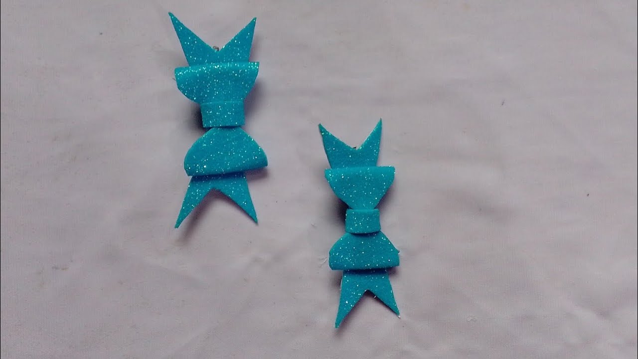 Simple Hair Clip Decoretion With Gliter Paper || Hair Clip Decoretion ...