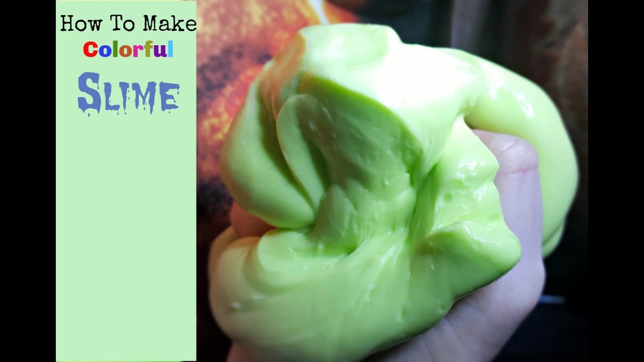 How to Make Colorful Slime - YouTube