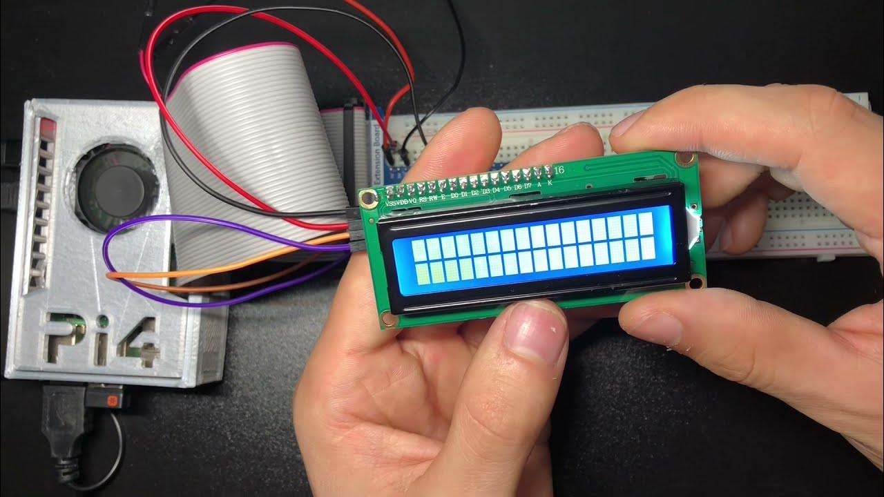 How to use a Raspberry Pi and LCD screen - YouTube
