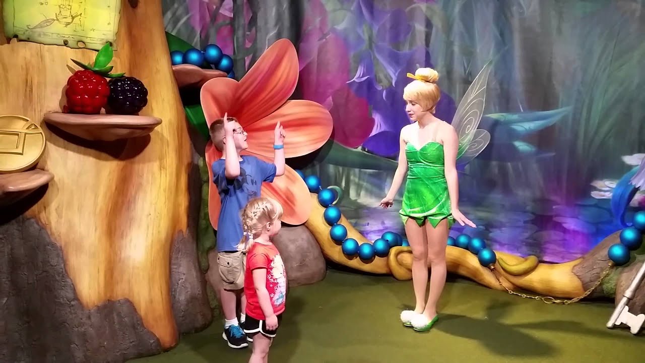 Tinkerbell in Magic Kingdom - YouTube