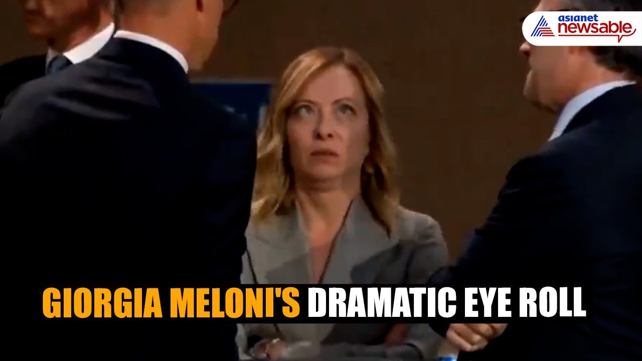 WATCH | Giorgia Meloni Eye Roll Goes VIRAL as Biden Arrives Late for ...