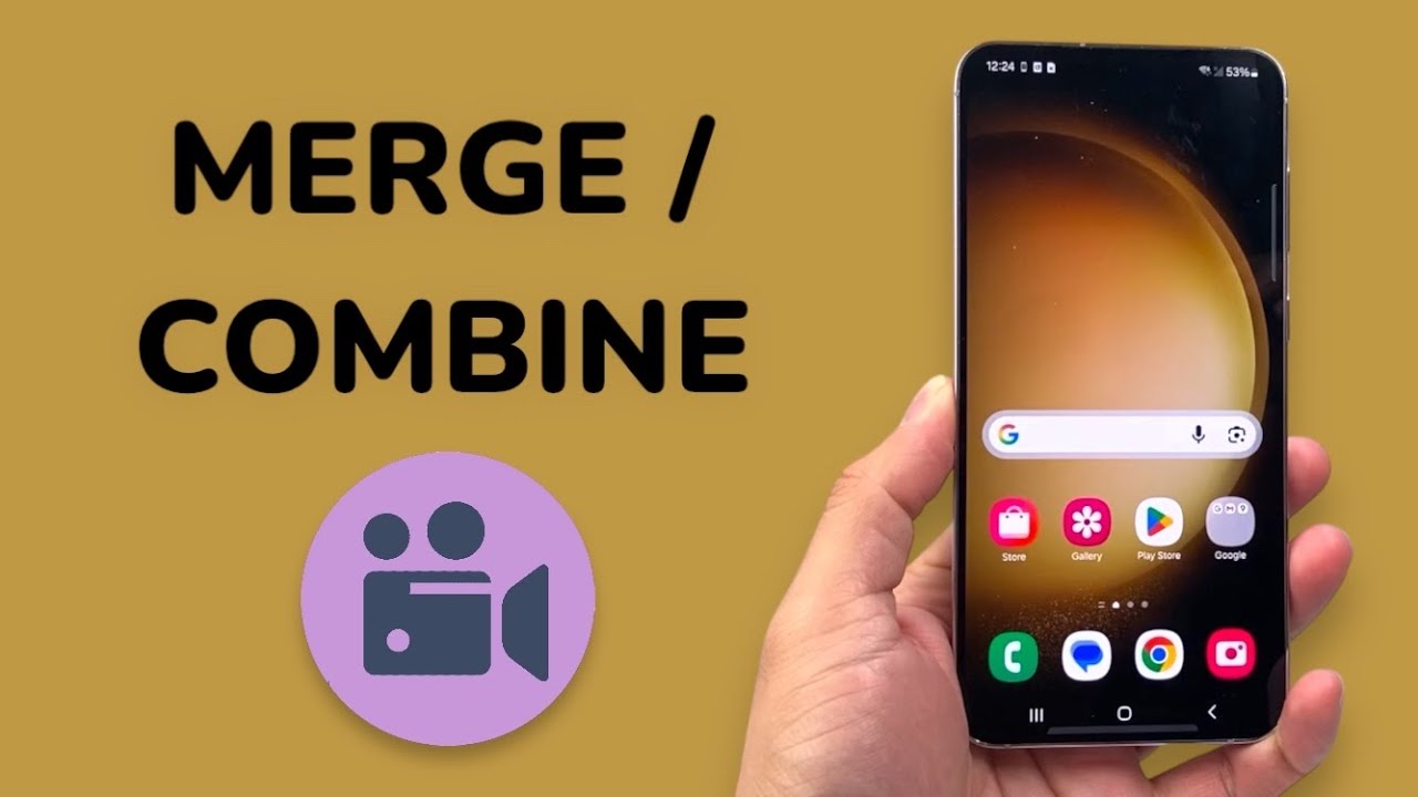 How To Combine / Merge Videos On Samsung Phone - YouTube