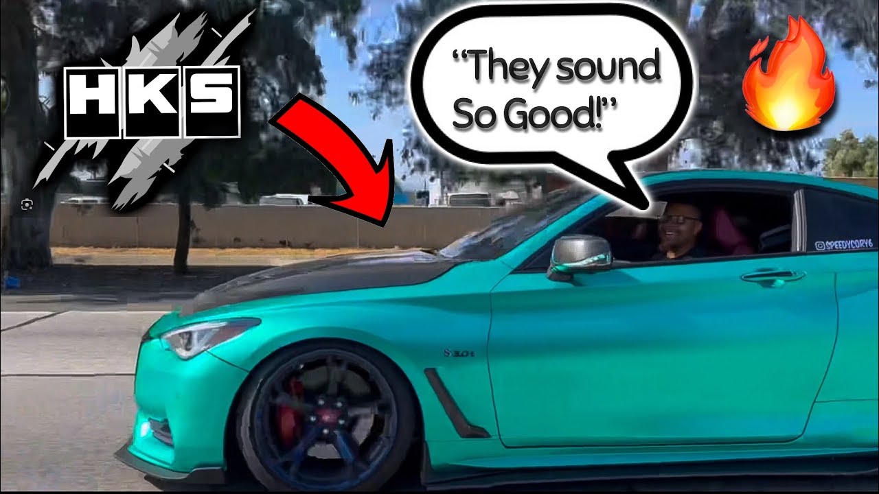HKS Blowoff Valves & $800 Carbon Diffuser On my Q60 Red Sport!!! - YouTube