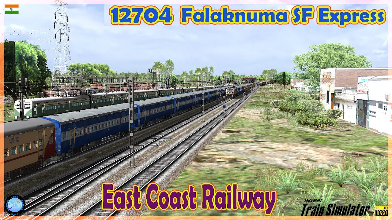 AJ HOGA FALAKNUMA EXP ME JOURNEY ON ECOR || 12704 FALAKNUMA SF EXPRESS ...
