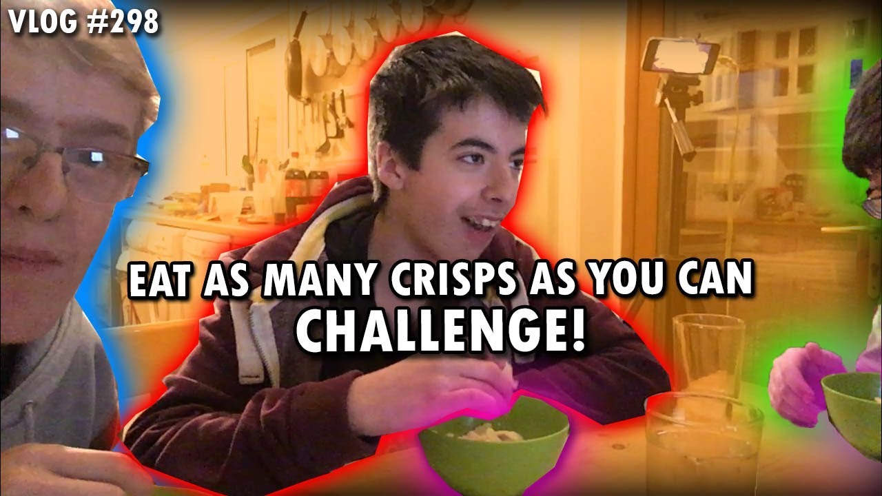 EATING LOADS OF CRISPS CHALLENGE W/ FRIENDS! - YouTube