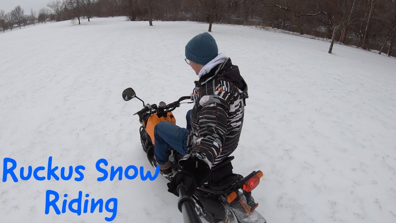 RIDING THGE RUCKUS IN THE SNOW! - YouTube