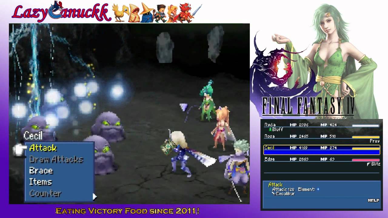 Final Fantasy 4 Part 65: Crystal Palace And Fusoya! - YouTube