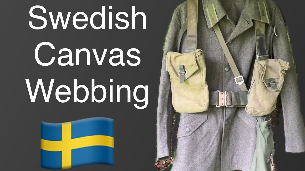 Swedish Army - Canvas Webbing / Koppelausrüstung M 1939/58 Schwedische ...