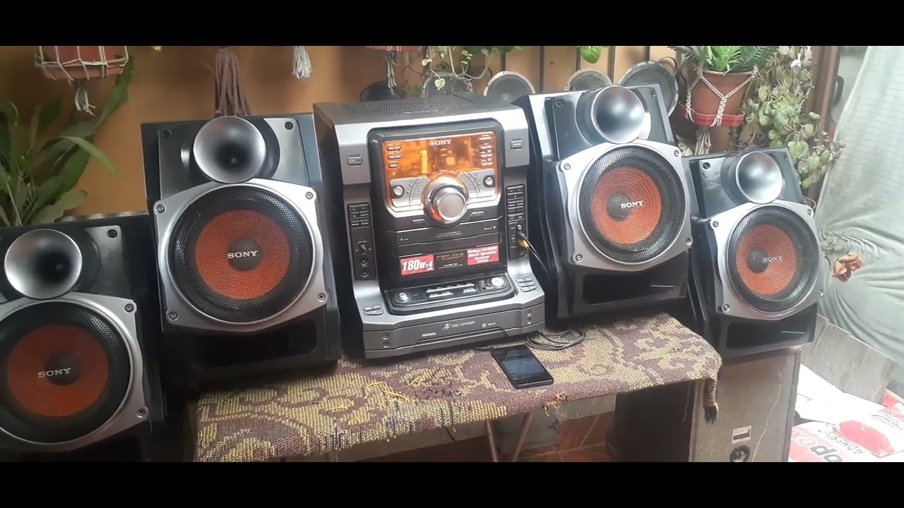 Equipo Sony FST ZX8 Con Parlantes FST ZUX9 - YouTube