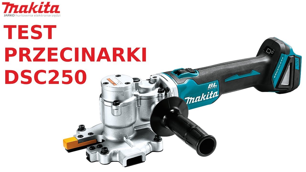 Test MAKITA DSC250 Akumulatorowej Przecinarka do Prętów Zbrojeniowych i ...