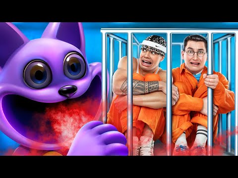 Sporcu ve İnek Hapishanede Catnap'a Karşı! Hapishanede Eğlenceli Yaşam Tüyoları! APTAL vs AKILLI!