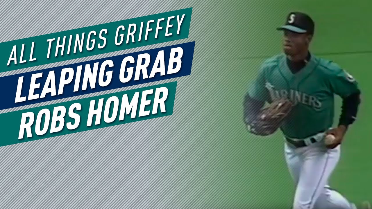 Ken Griffey Jr.'s Leaping Grab Robs Homer - YouTube