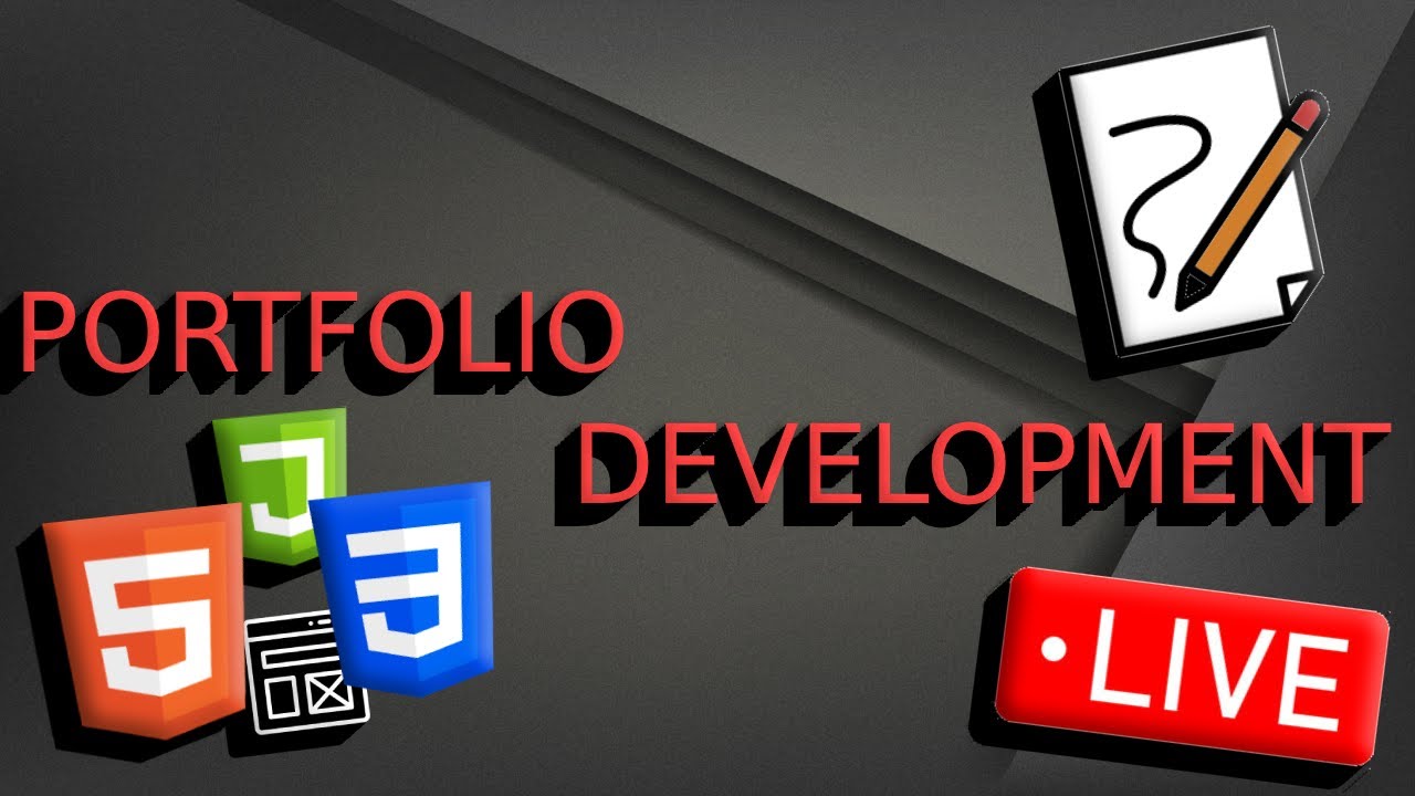 WORKING ON MY PORTFOLIO LIVE (livestream 1 - the start)🔴🔴🔴 - YouTube