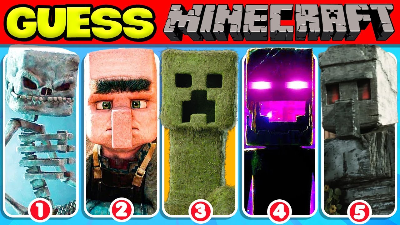 Guess Minecraft Movie Characters by Their Voice & Emojis #2 ~ Ultimate ...