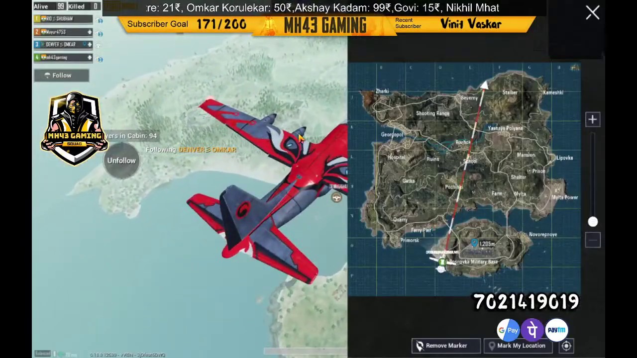 PUBGM Gameplay Nusta Dhaad Dhooood 🔴LIVE🔴| MH43 Gaming | #106 - YouTube