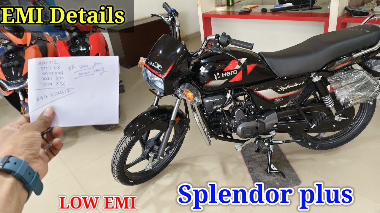 2024 New Hero Splendor Plus Bs6 Bike Price Detail | Down Payment 💰 Loan ...