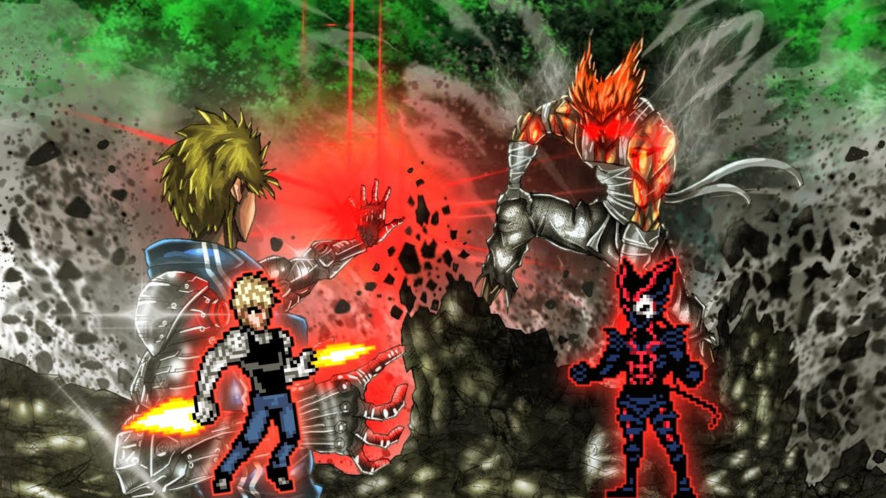 Genos(Inseph) VS Monster Garou(All Form) in Jump Force Mugen - YouTube
