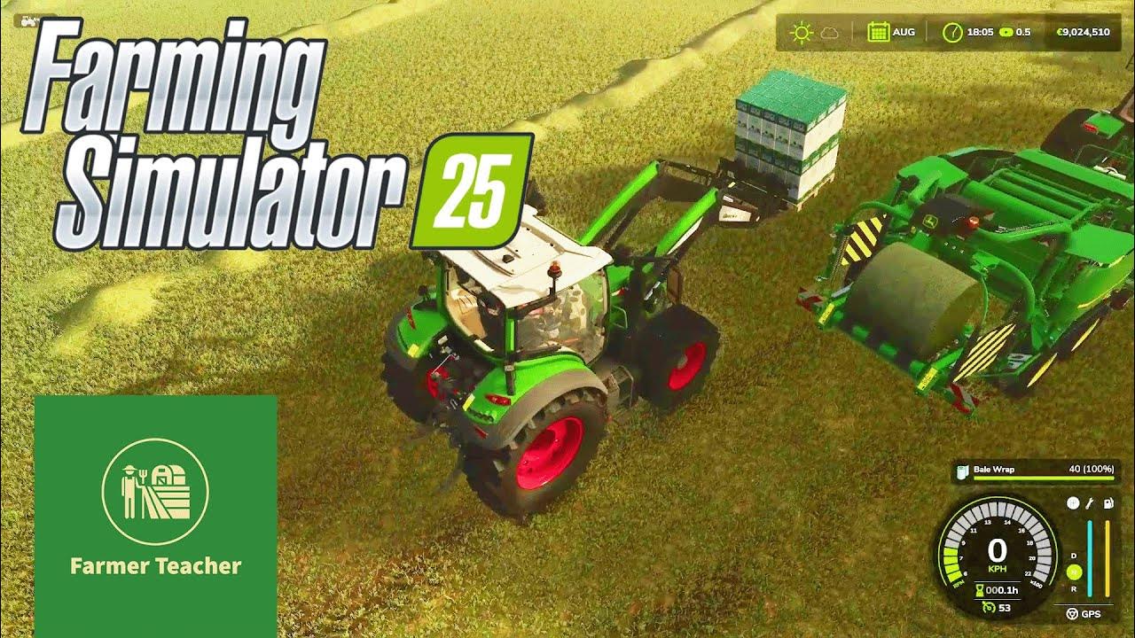 FS25 New Baler Wrapper on Farming Simulator 25! - YouTube