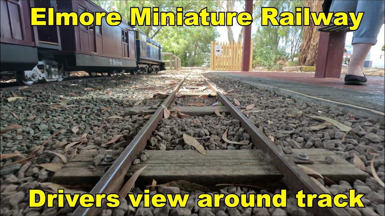 Elmore Miniature Railway, a ride around the track. #train #elmore - YouTube
